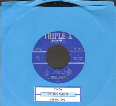 Vann, Teddy - Cindy/I'm Waiting Triple 101 Vinyl 45 rpm Record | eBay