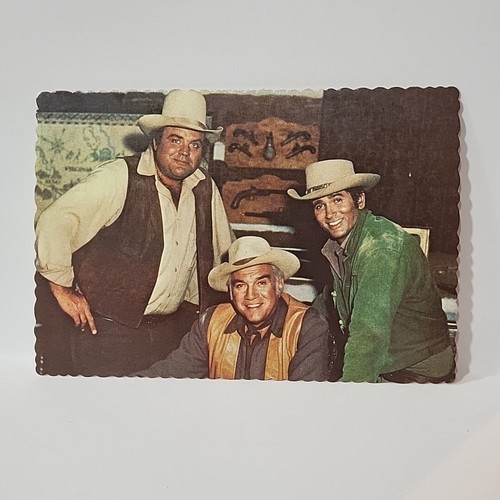 Bonanza Ponderosa Ranch Ben Hoss Joe Vintage Postcard | eBay