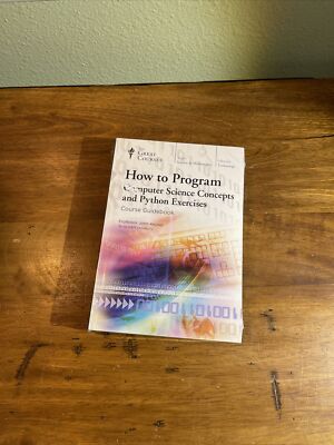 The Great Courses HOW TO PROGRAM Computer Science Concepts Python Exercises DVDs | eBay