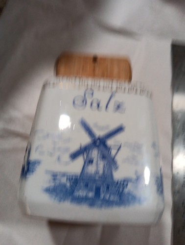 1905-1931 Salt Box Wall Hanging Salz Germany Windmill, Ship, Cow Motif ...