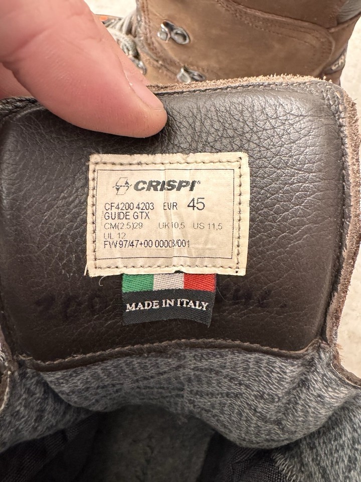 Crispi Guide Insulated Boots Mens 11.5 GORETEX | eBay