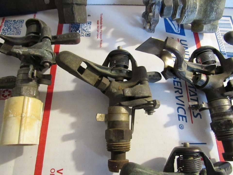 8 OLD BRASS RAINBIRD IMPACT SPRINKERS 35, 20, 25, PJ | eBay