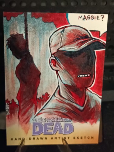 Walking Dead 2013 Comic Sketch Card Jason Keith Phillips 1/1 Glenn ...