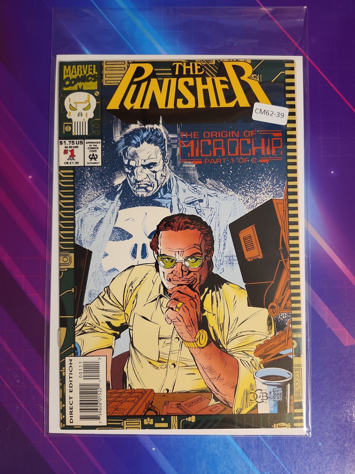 PUNISHER: THE ORIGIN OF MICRO CHIP #1 MINI HIGH GRADE 1ST APP MARVEL ...