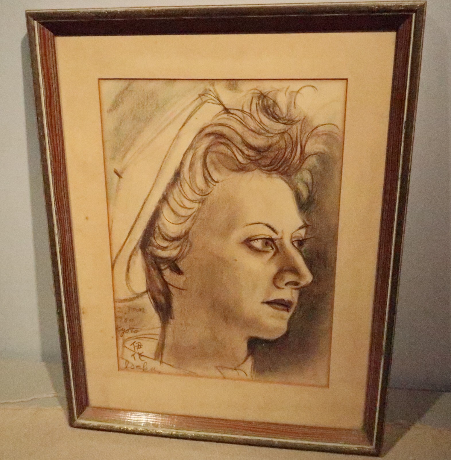 ISAK DINESEN ORIGINAL ARTWORK SELF PORTRAIT DATED 1960 ,OUT OF AFRICA ...