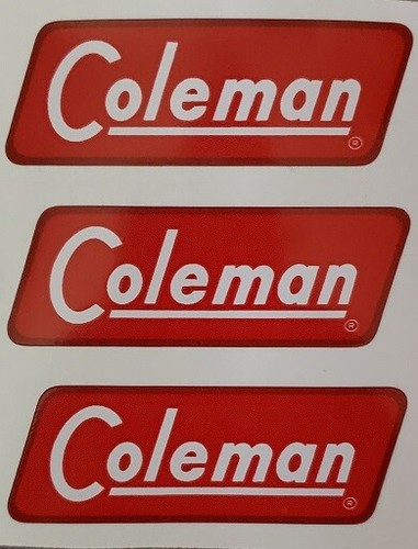 THREE (3) NEW COLEMAN REPLACEMENT STICKER DECAL LANTERN STOVE 1951-58 ...