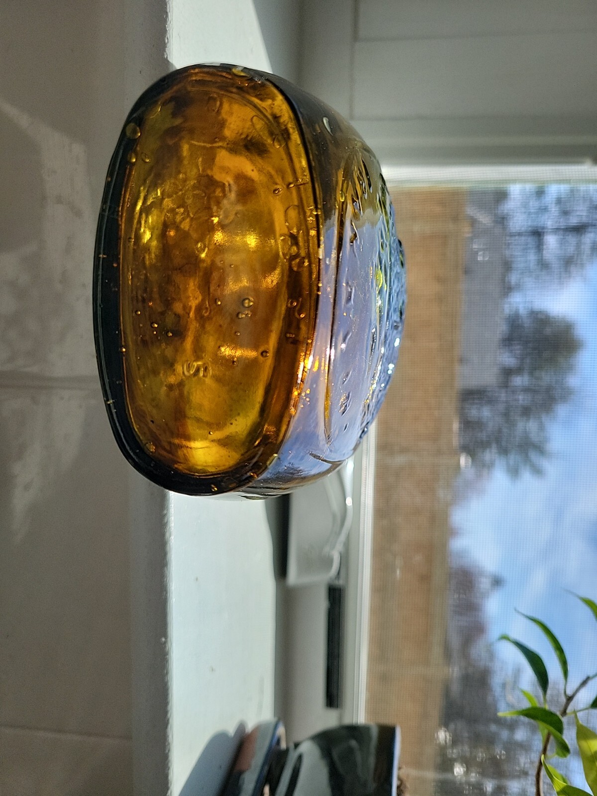 Franklin TWD Glass Bottle Amber Embossed Eagle and Shield Ship 8.75 ...