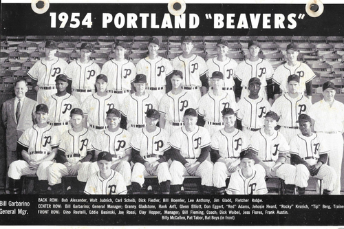 1954 PORTLAND BEAVERS ( PCL ) UNSIGNED 11 x 7-1/2 ORIGINAL TEAM PHOTO ...