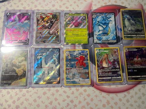 Pokemon Lot of Ten Art Rare, Vmax, V, EX Pokémon Cards Valued Between 2 ...
