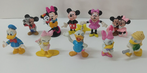 Lot of 10 Disney Mickey Minnie Mouse Donald Daisy Louie Duck Toy ...