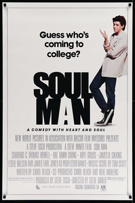 SOUL MAN 27X41 Original Movie Poster One Sheet ROLLED C. Thomas Howell ...