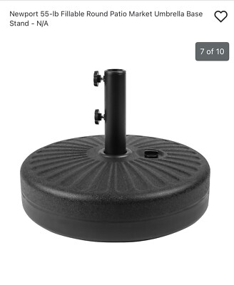 20" Round 50 LB Hard Plastic Patio Umbrella Water Sand Fillable Base | eBay
