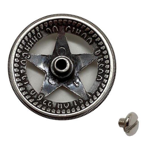 WESTERN HORSE TACK SADDLE HEADSTALL CONCHO ANTIQUE STAR CONCHO 1-1/2 ...