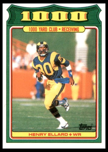 1988 Topps #21 Henry Ellard Los Angeles Rams Football Card | eBay