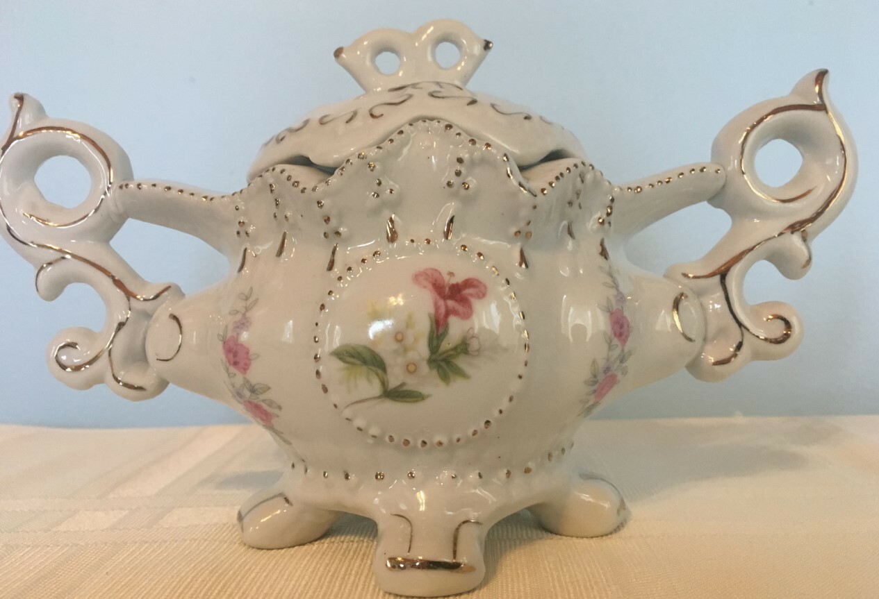 4 Piece Floral Condiment Set Made in China | eBay