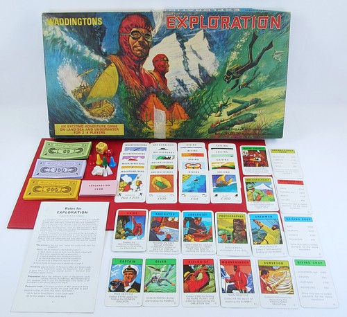 Exploration Board Game Vintage 1970 Waddingtons 100 % Complete | eBay