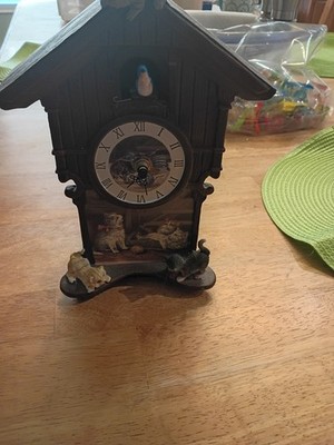 Vintage Animal Cuckoo Clock with Roman Numerals Decor | eBay