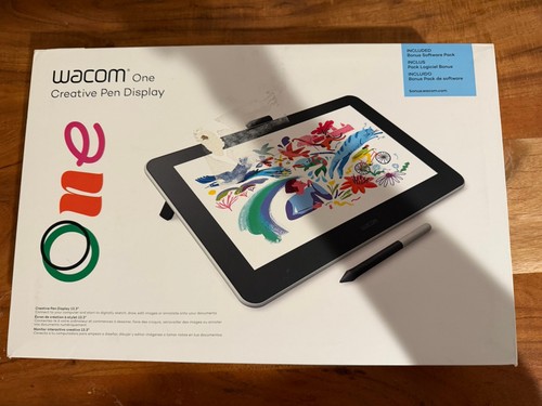 Wacom One Digital Drawing Tablet Creative Pen Display with 13.3 inch ...
