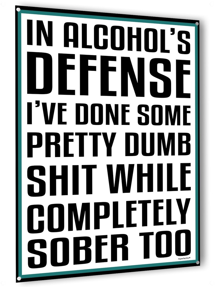 Funny Metal Drinking Sign, Pub Home Bar Man Cave Garage Shed Drunk Beer ...
