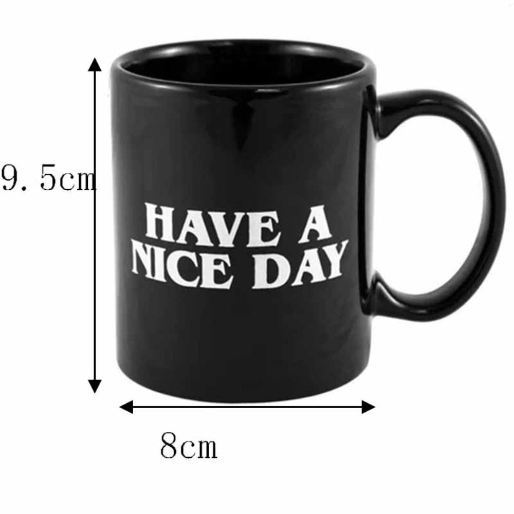 Black Funny Cup Novelty Style Black Middle Finger Mug New Coffee Mug ...