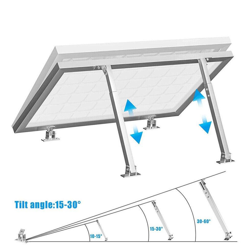 15-30° Solar Panel Mounting Bracket Adjustable Angle Tilt Mount Fixing ...