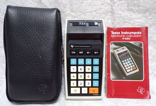 WORKING TEXAS INSTRUMENTS TI-2550 MEMORY CALCULATOR 1974 VINTAGE ...
