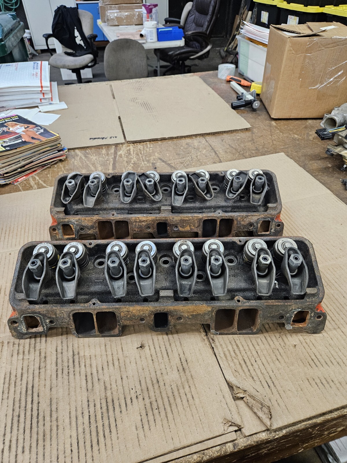 1957 Chevy Corvette SBC 283 Dual Quad FI Fuelie Heads #3740997 997. L-6 ...