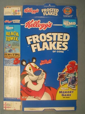 2003 MT Cereal Box KELLOGG'S Frosted Flakes FINDING NEMO [Y155C9j] | eBay