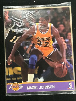 8x10 NBA HOOPS ACTION PHOTO - 1990 / 1991 - MAGIC JOHNSON / Los Angeles ...