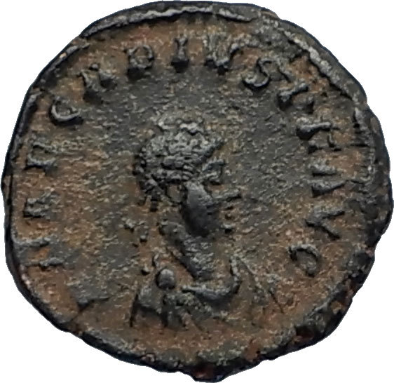 ARCADIUS Authentic 383AD Ancient Roman Coin w VICTORY ANGEL & CROSS ...