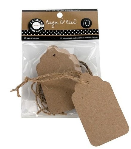 Canvas Corp, Tags & Ties, Scallop Top Tags, Kraft Cardstock, Jute Ties ...
