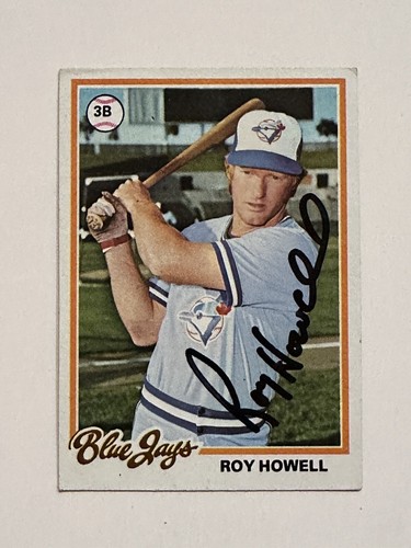 Roy Howell Blue Jays Signed 1978 Topps Baseball Card #394 [0747] | eBay
