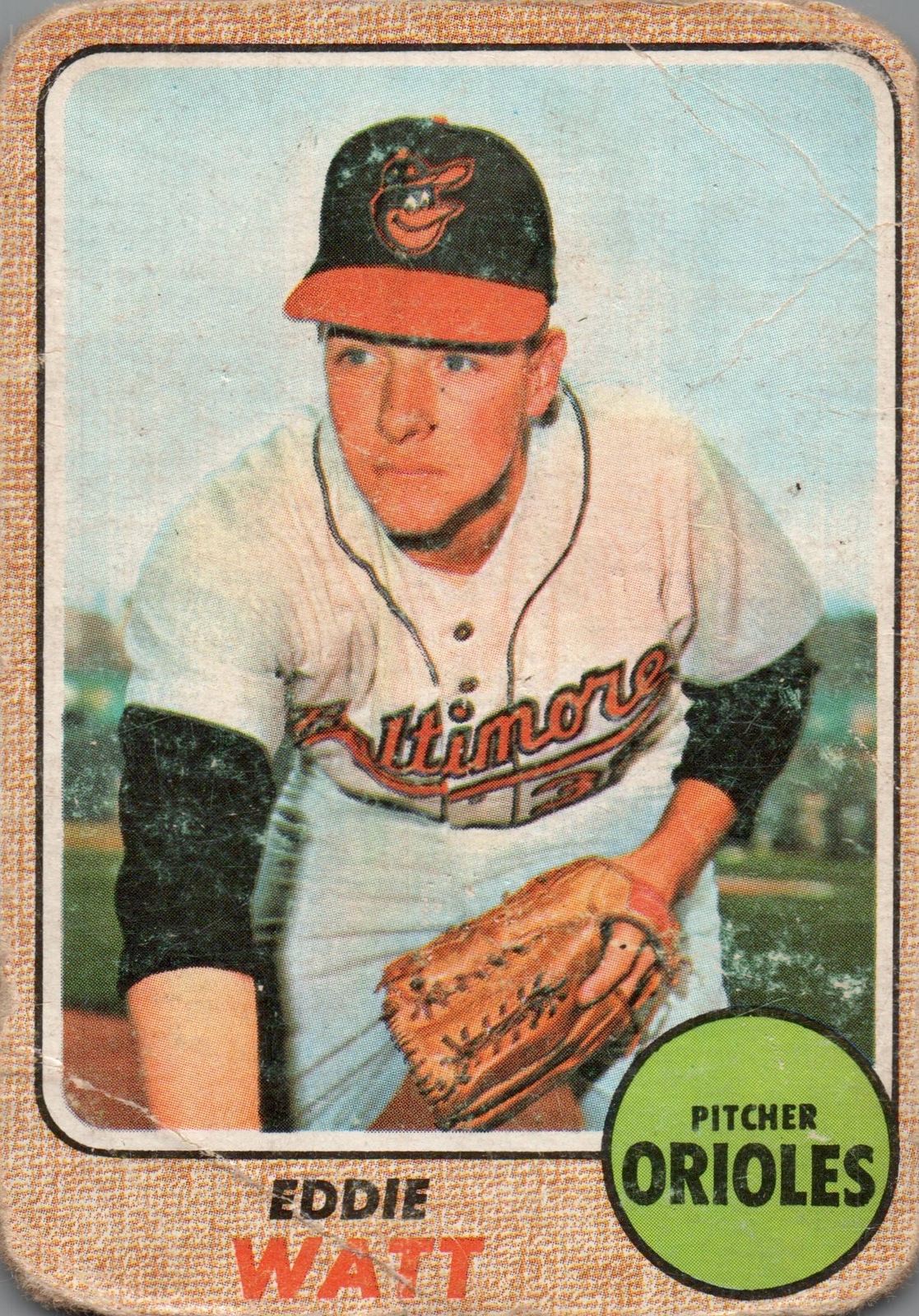 1968 Topps # 186 Eddie Watt Baltimore Orioles | eBay