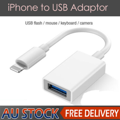 For iPhone to USB OTG Data Adapter IOS Male to USB 3.0 A Female ...