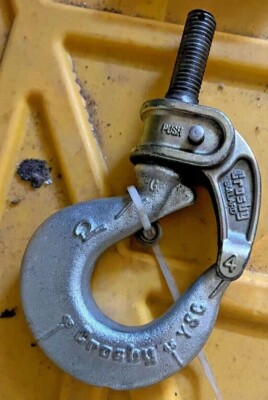 Hook Closed Swivel Bail Pin-Lock SWIVEL Crosby Bullard 5/8" THREAD | eBay