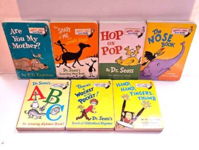 Lot of 7 Dr. Seuss Bright and Early Board Books ABC Hop on Pop The Nose ...