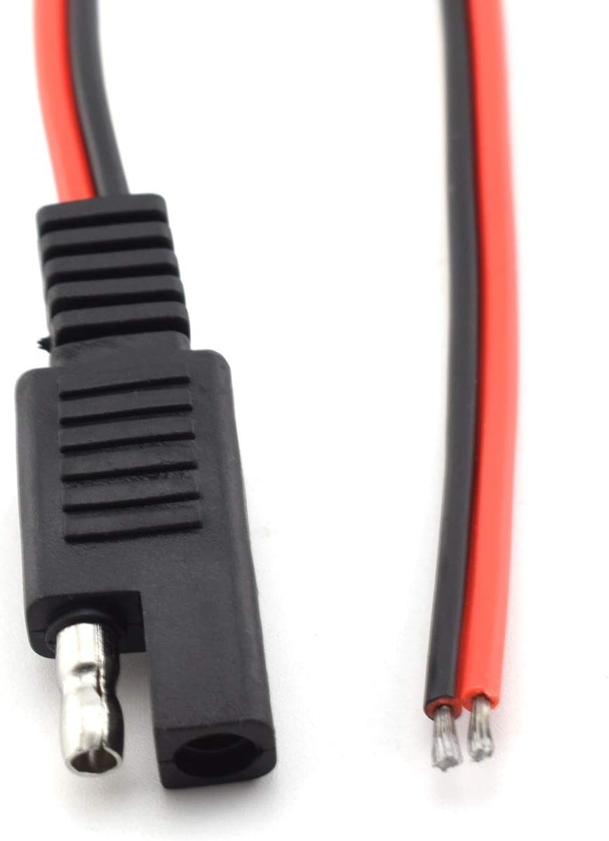 Durable 18AWG SAE Extension Plug Cable - Quick Connect Solar Solution ...