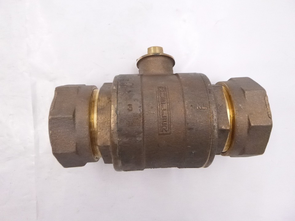 Mueller Heavy Duty Brass Ball Curb Stop Valve 2" Pack Joint Connection ...