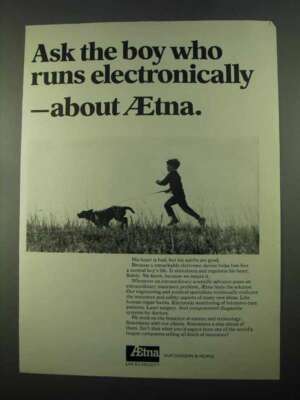 1969 Aetna Insurance Ad - Boy Who Runs Electronically | eBay