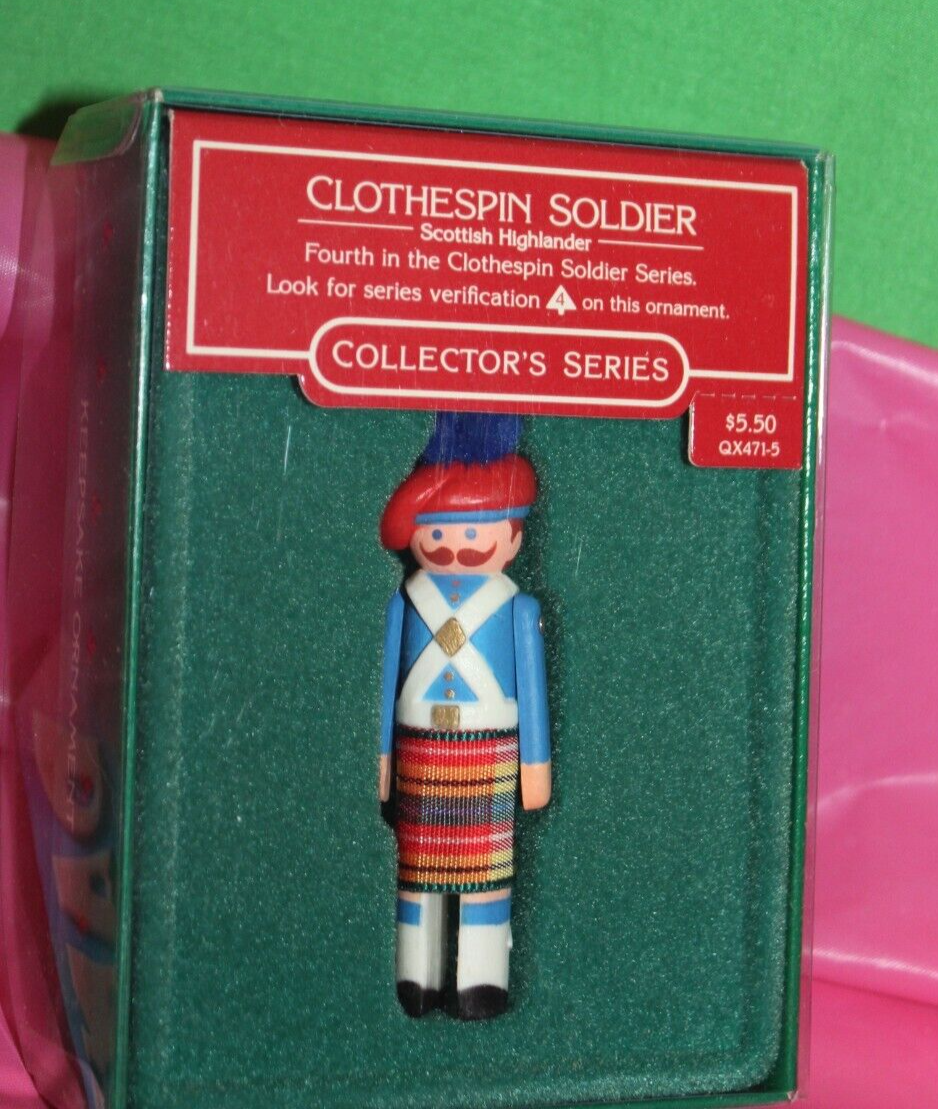 Ornament Clothespin Wooden Soldiers