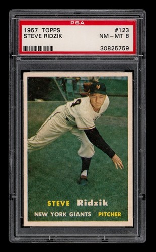 1957 Topps Set-Break #123 Steve Ridzik PSA 8 NM-MT | eBay