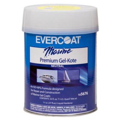 Evercoat Marine Polyester Gel-Kote for Fiberglass, Natural - Quart | eBay