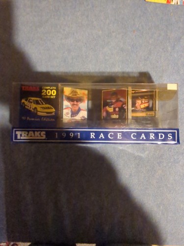 1991 Traks NASCAR Race Cards Premier Edition Complete 200 Card Set NEW ...