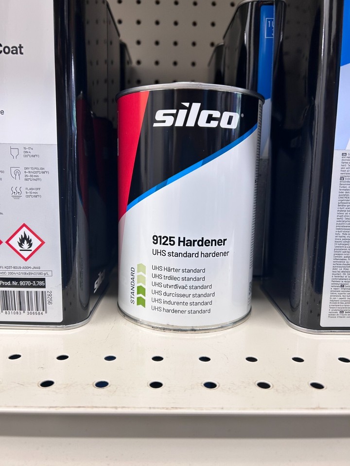 SILCO |High Gloss 4:1 Clear Coat High Solids 1 Gallon & Medium Hardener ...