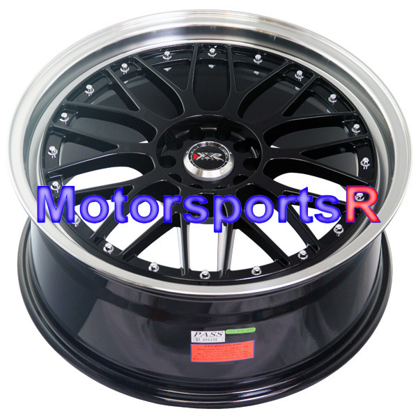 Xxr 521 17 X 7 Flat Black Lip Mesh Rims Wheels 4x100 96 98