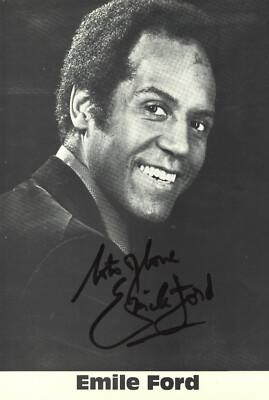 EMILE FORD - Signed 12x8 Photograph - MUSIC - SINGER | eBay UK