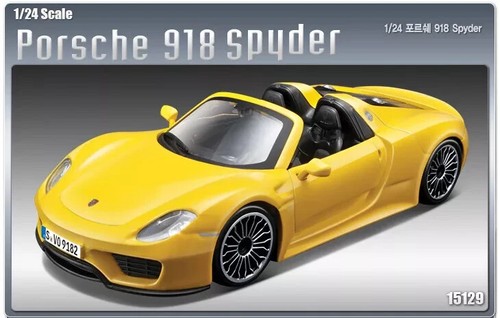 Porsche 918 Spyder Plastic Model Kit | 1/24 Scale, Hybrid Hypercar ...