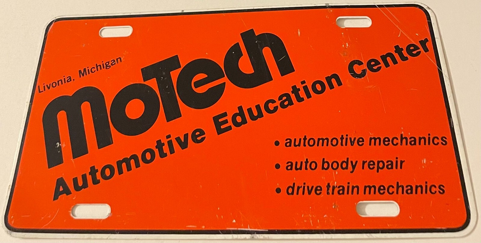 MoTech Automotive Education Booster License Plate Mechanic Auto Body ...