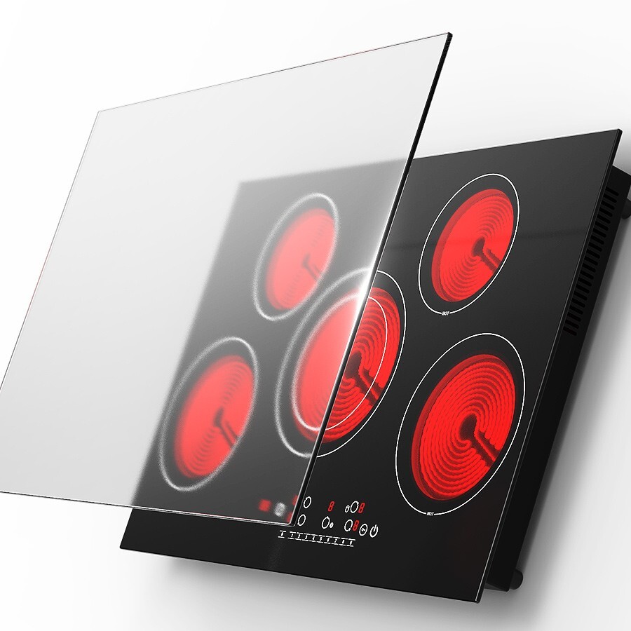 30'' Built-in Electric Ceramic Cooktop Stove Top 5 Burner Timer Touch ...
