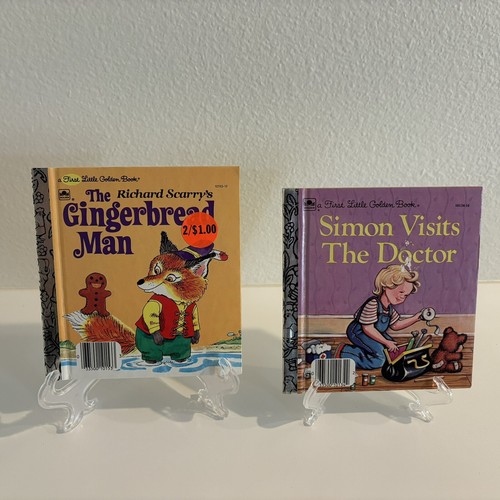 A First Little Golden Book Lot The Gingerbread Man & Simon visits the ...
